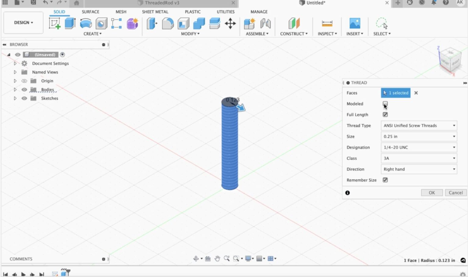 How To Create Threads in Autodesk Fusion (2024 Update) - Fusion Blog