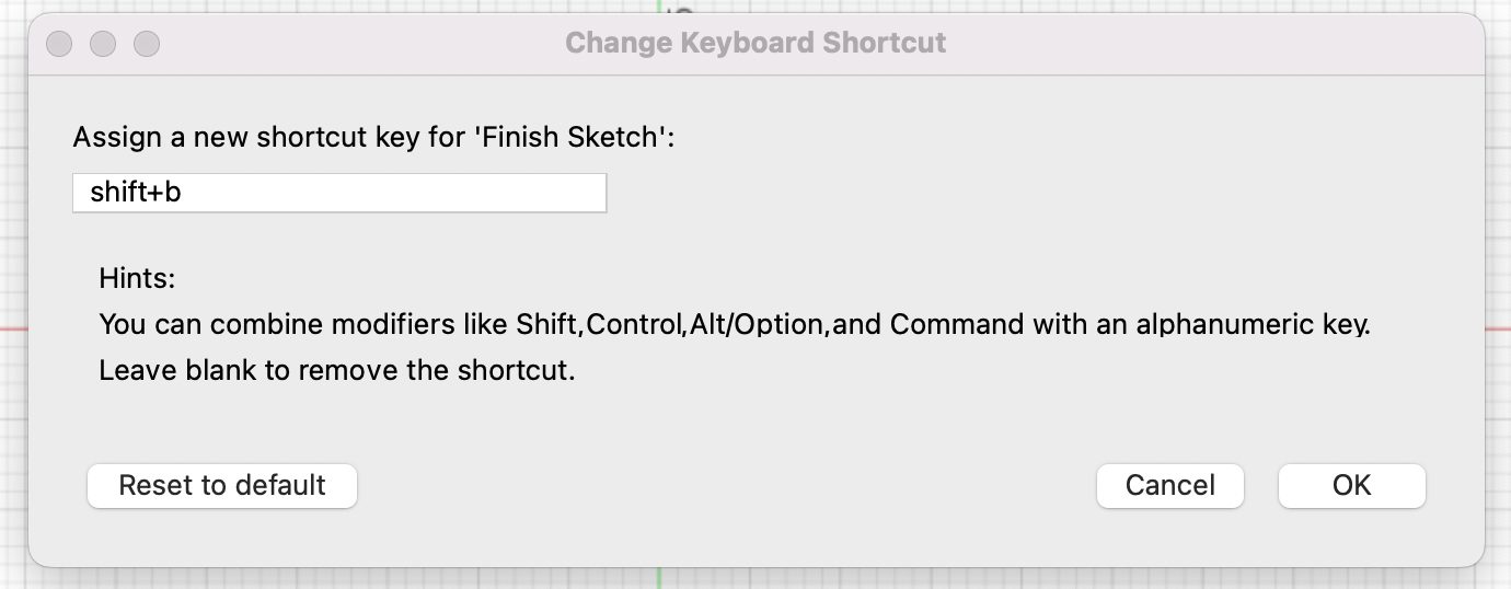 Shortcuts to Switch Between Sketching & Modeling Environments