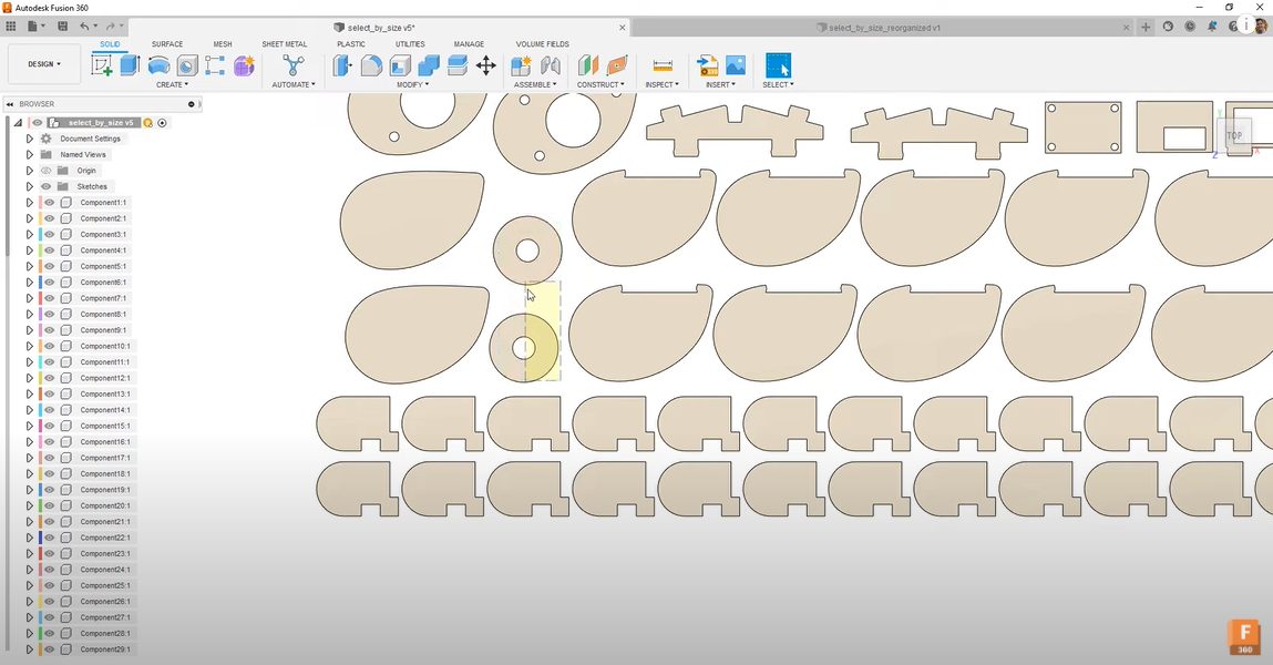 How to Select Multiple Components in Fusion 360