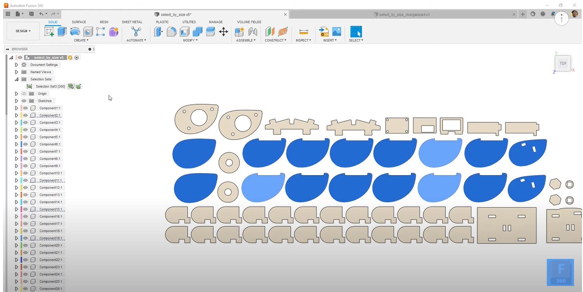 How to Select Multiple Components in Fusion 360
