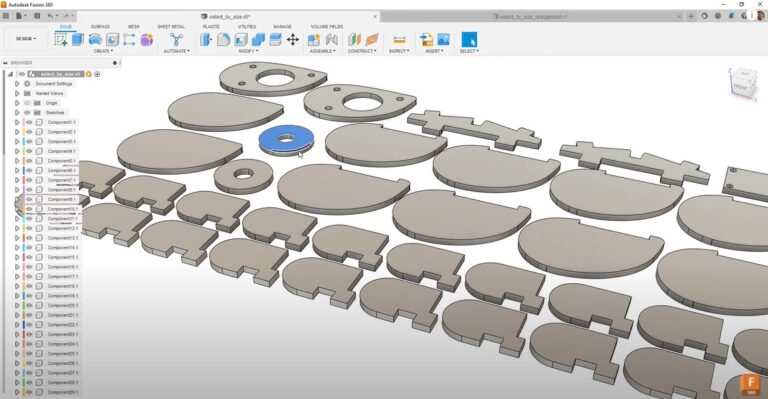 How to Select Multiple Components in Fusion 360