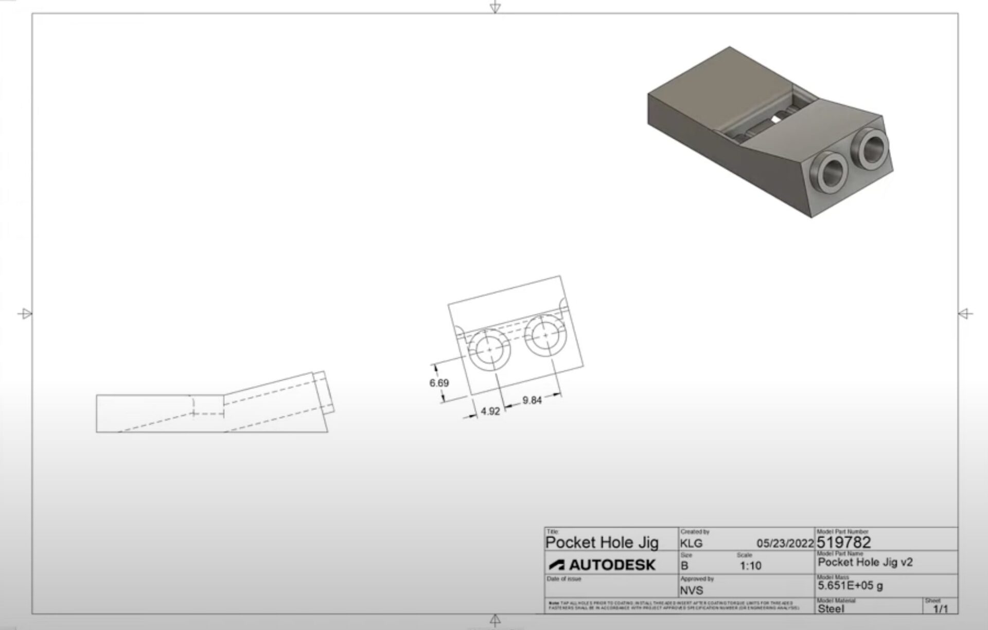 Auxiliary Views in the Fusion 360 Drawings Workspace