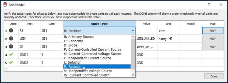 Schematic to SPICE Model Mapping | EAGLE | Blog