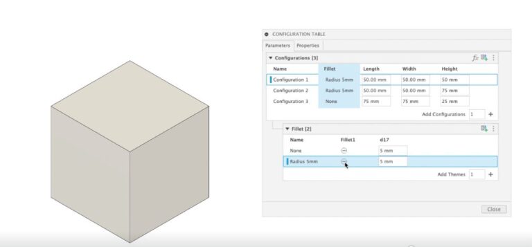 Configurations in Autodesk Fusion: Everything You Need To Know - Fusion Blog