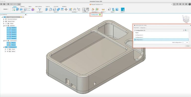 Configurations in Autodesk Fusion: How to Create Your First Design