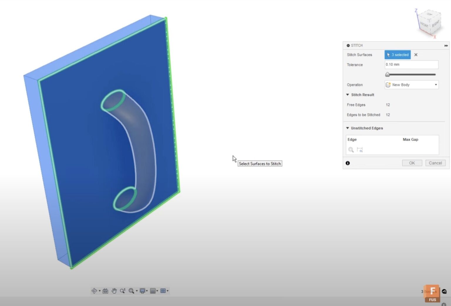How To Turn Surface Models Into Solid Bodies in Autodesk Fusion - Fusion Blog