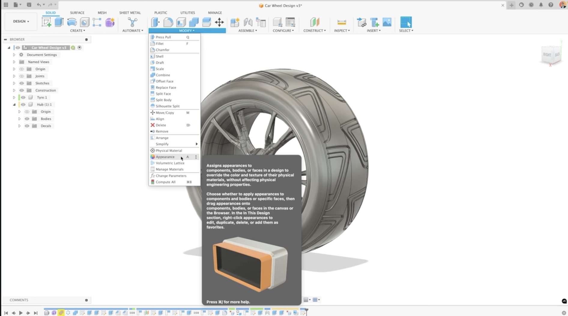 How to Apply Appearances to your Model in Autodesk Fusion - Fusion Blog