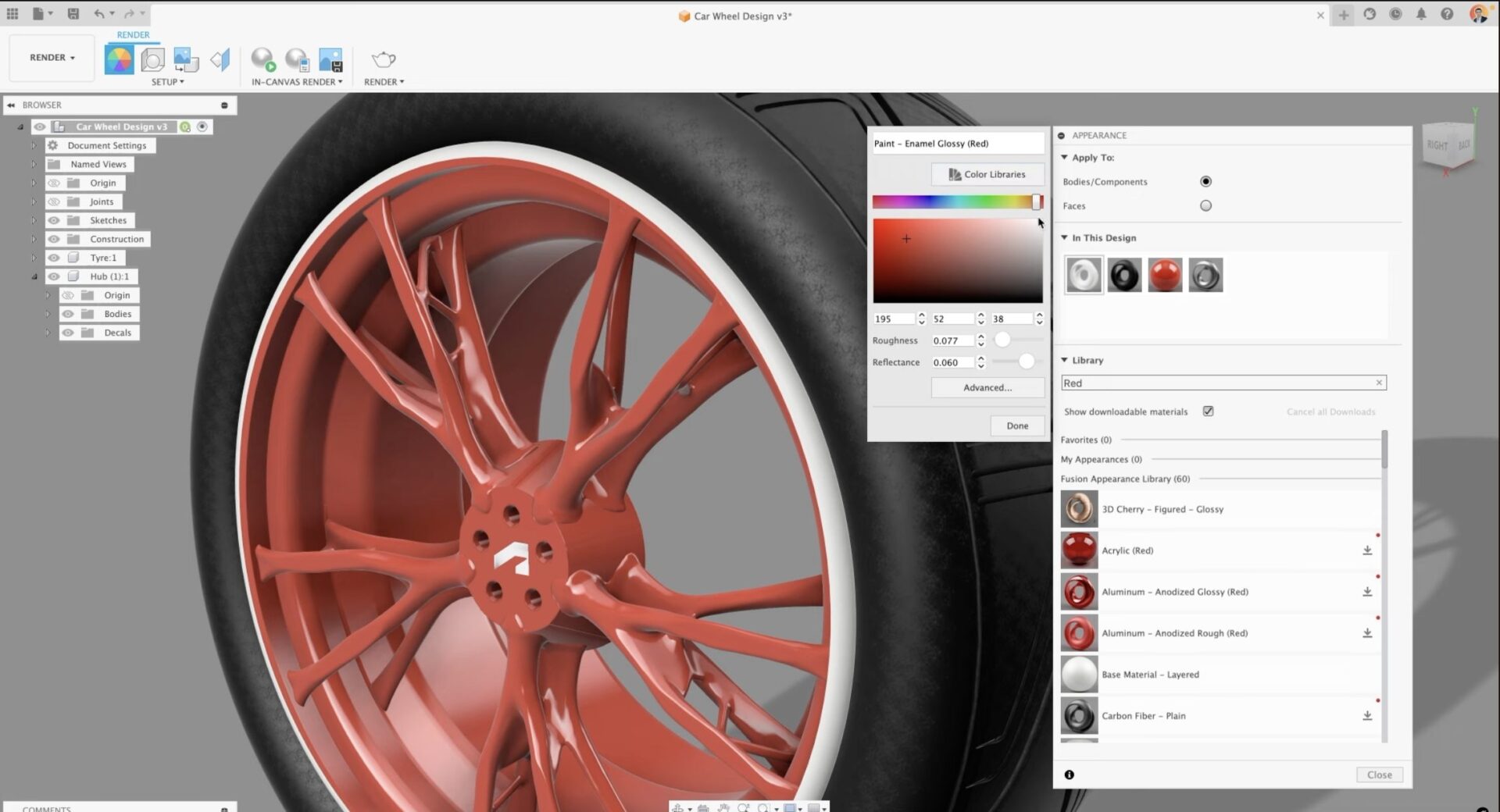 How to Apply Appearances to your Model in Autodesk Fusion - Fusion Blog